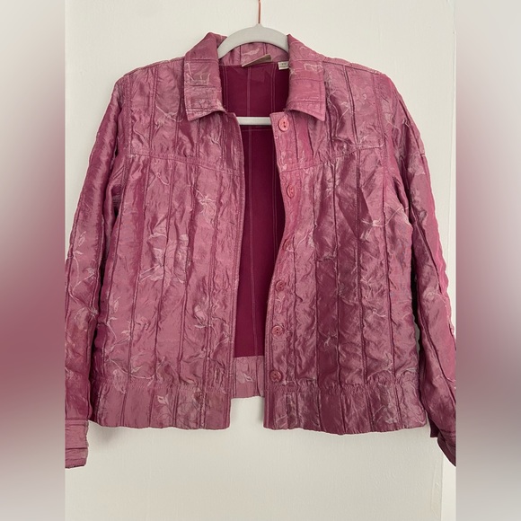 Jackets & Coats | Vintage Shiny Pink Jacket | Poshmark